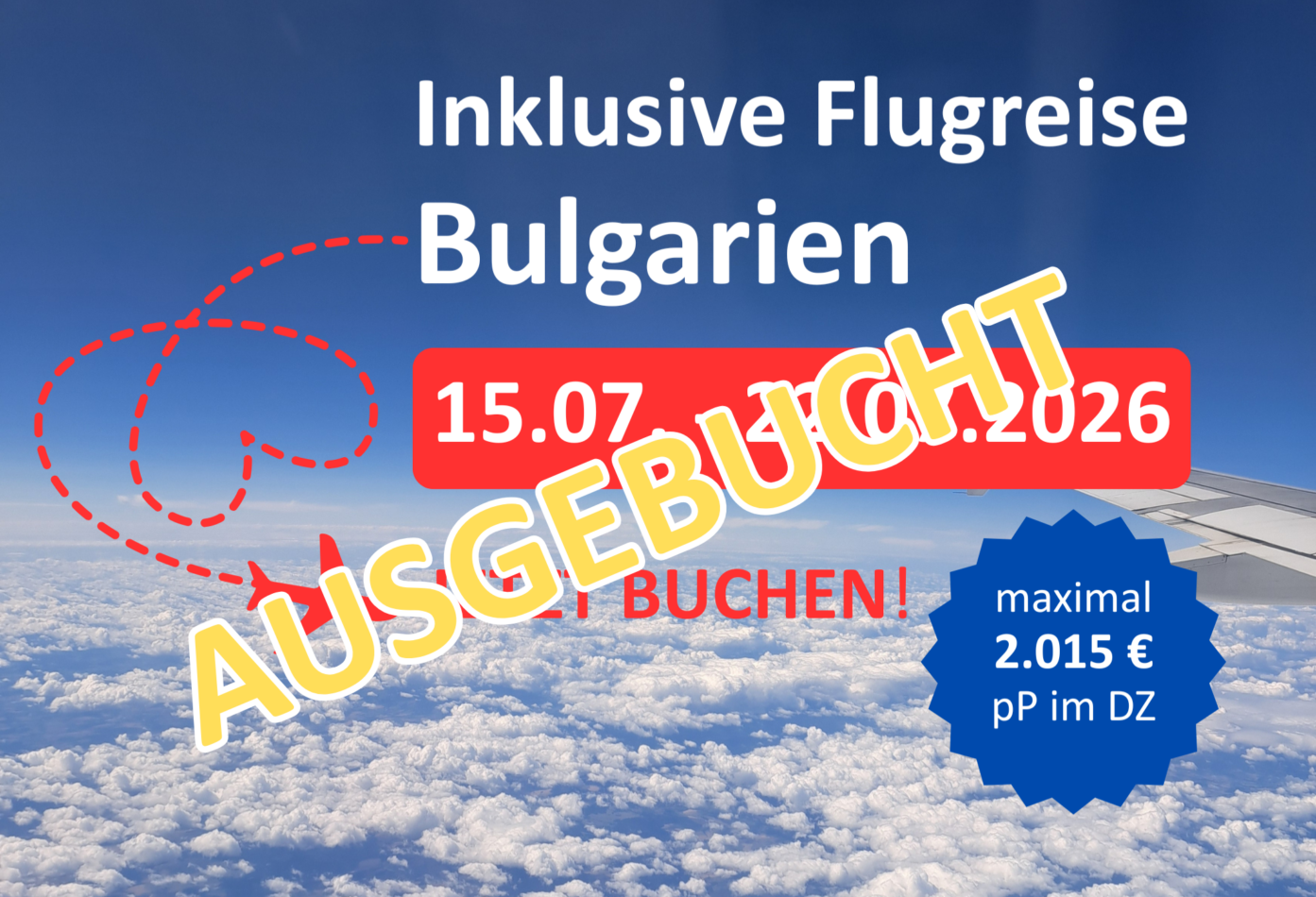 Inklusive Flugreise 2026 nach Bulgarien - Viva Ostbelgien